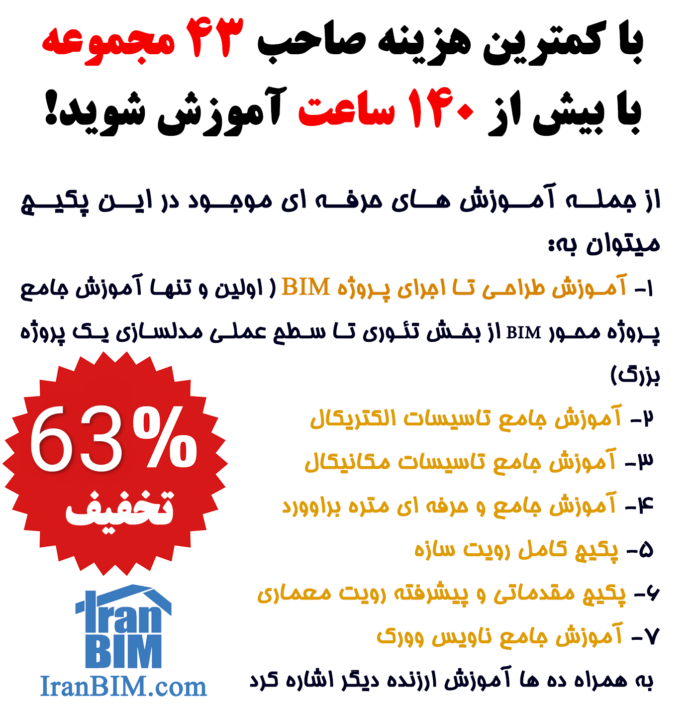 مجموعه کامل آموزش BIM - ایران بیم IranBIM